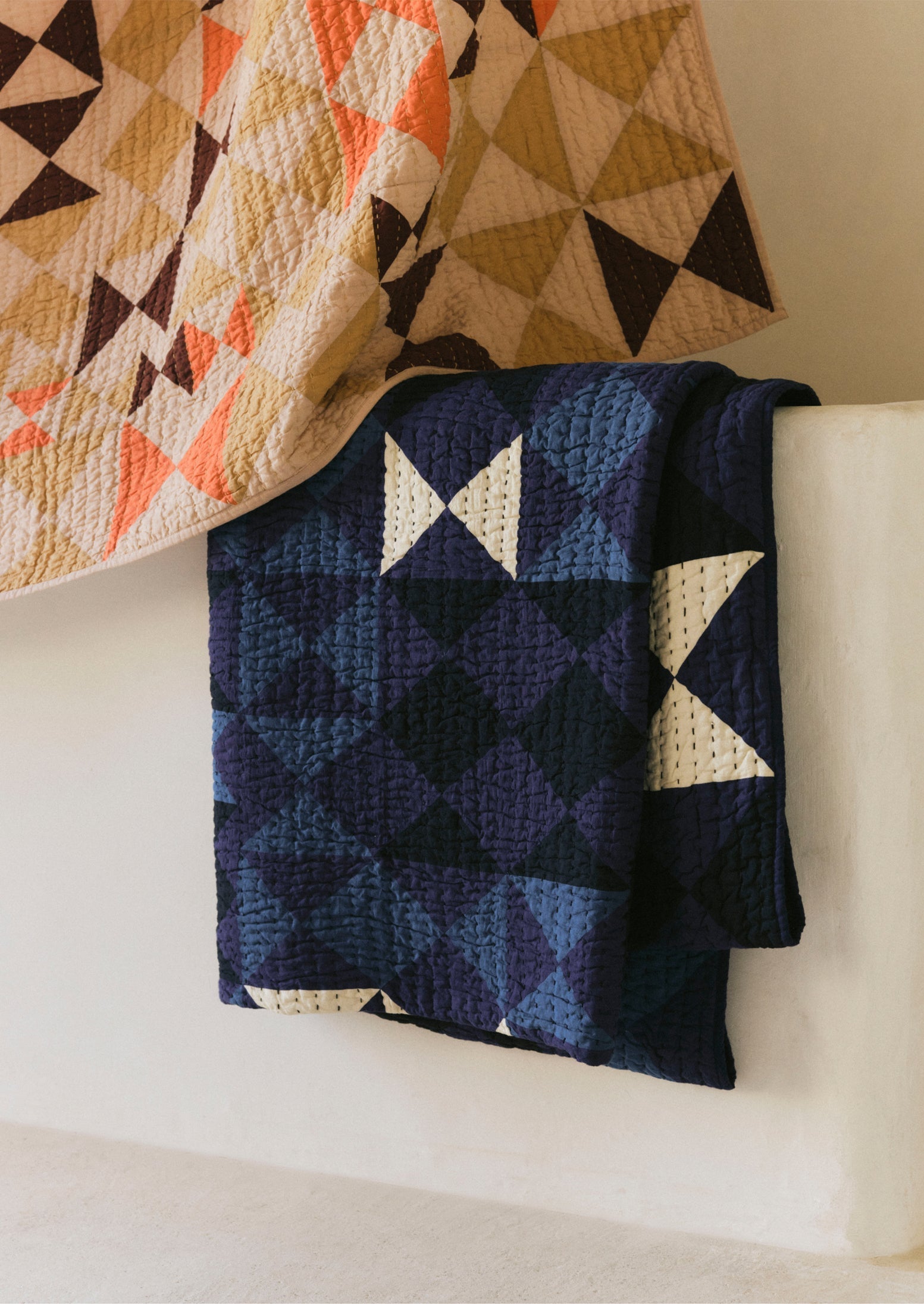 Kite Patchwork Quilt | Blue Multi | TOAST