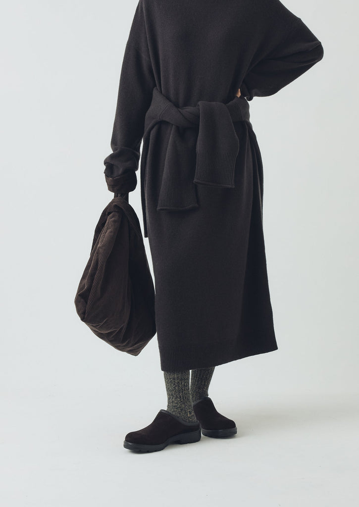 Wool Cashmere Jumper Dress | Brown Umber | TOAST