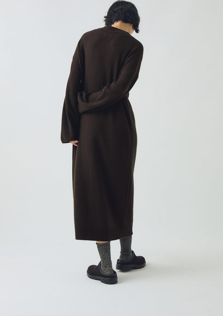 Wool Cashmere Jumper Dress | Brown Umber | TOAST