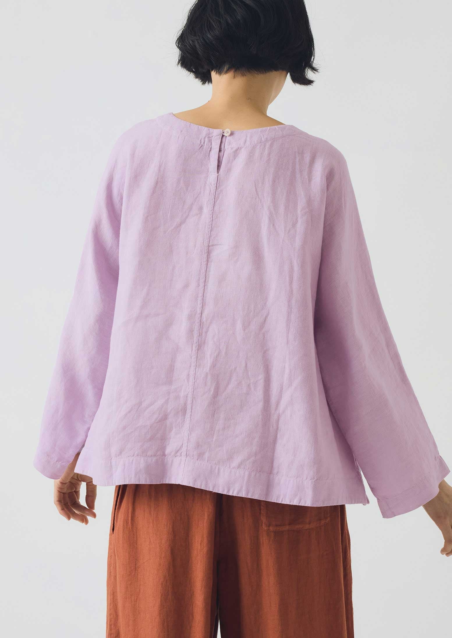 Garment Dyed Linen Top | Lilac | TOAST