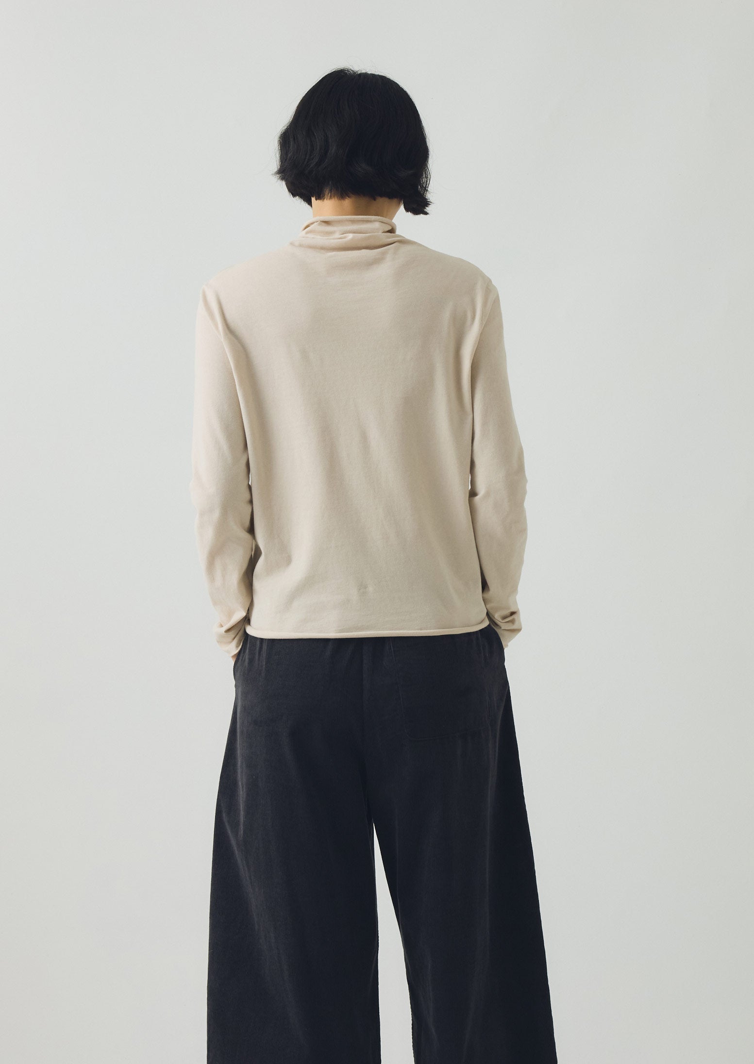 High Neck Soft Cotton Tee | Pebble Moon | TOAST