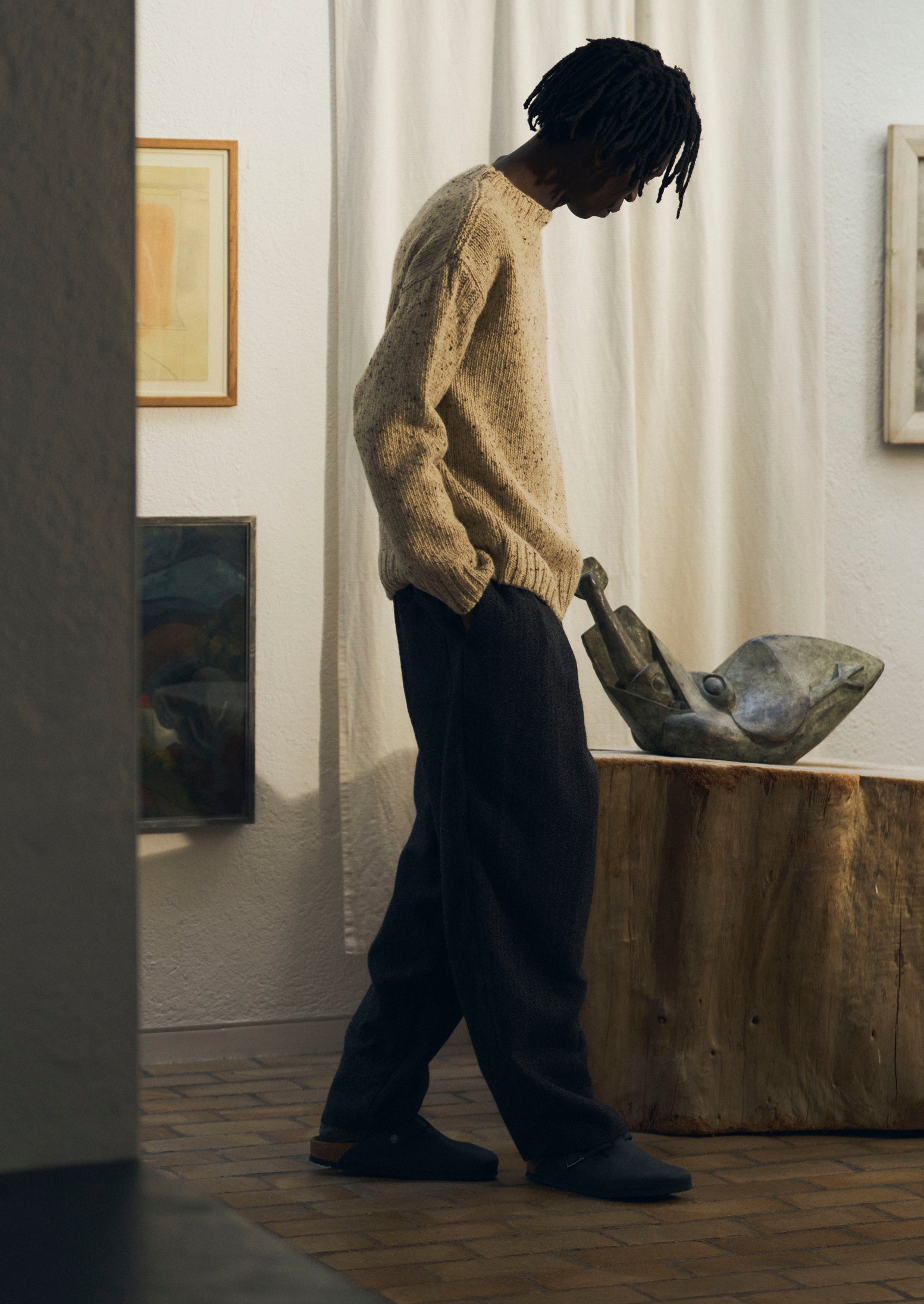 Finn Donegal Wool Sweater | Oatmeal | TOAST
