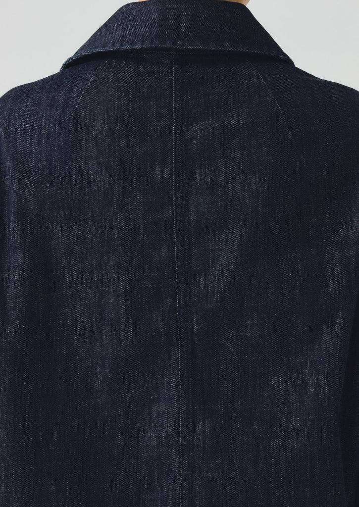 Wide Sleeve Organic Indigo Denim Jacket | Indigo | TOAST