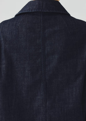 Wide Sleeve Organic Indigo Denim Jacket | Indigo | TOAST