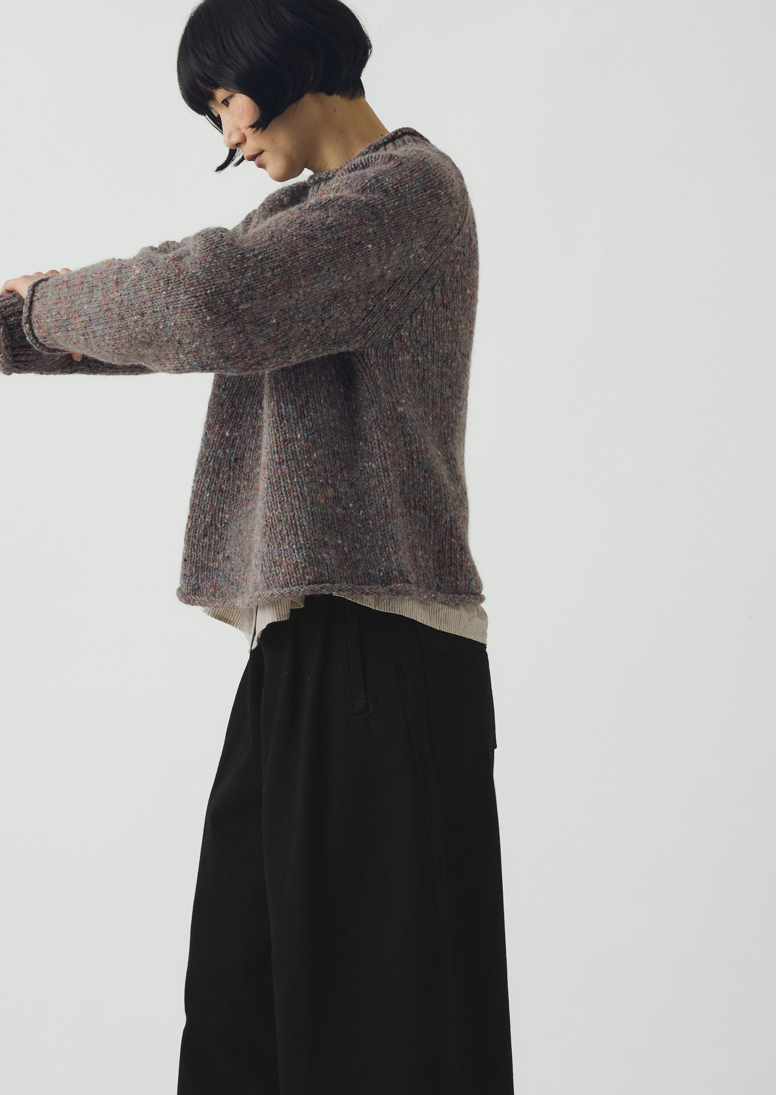 Orla Donegal Wool Sweater | Fossil | TOAST
