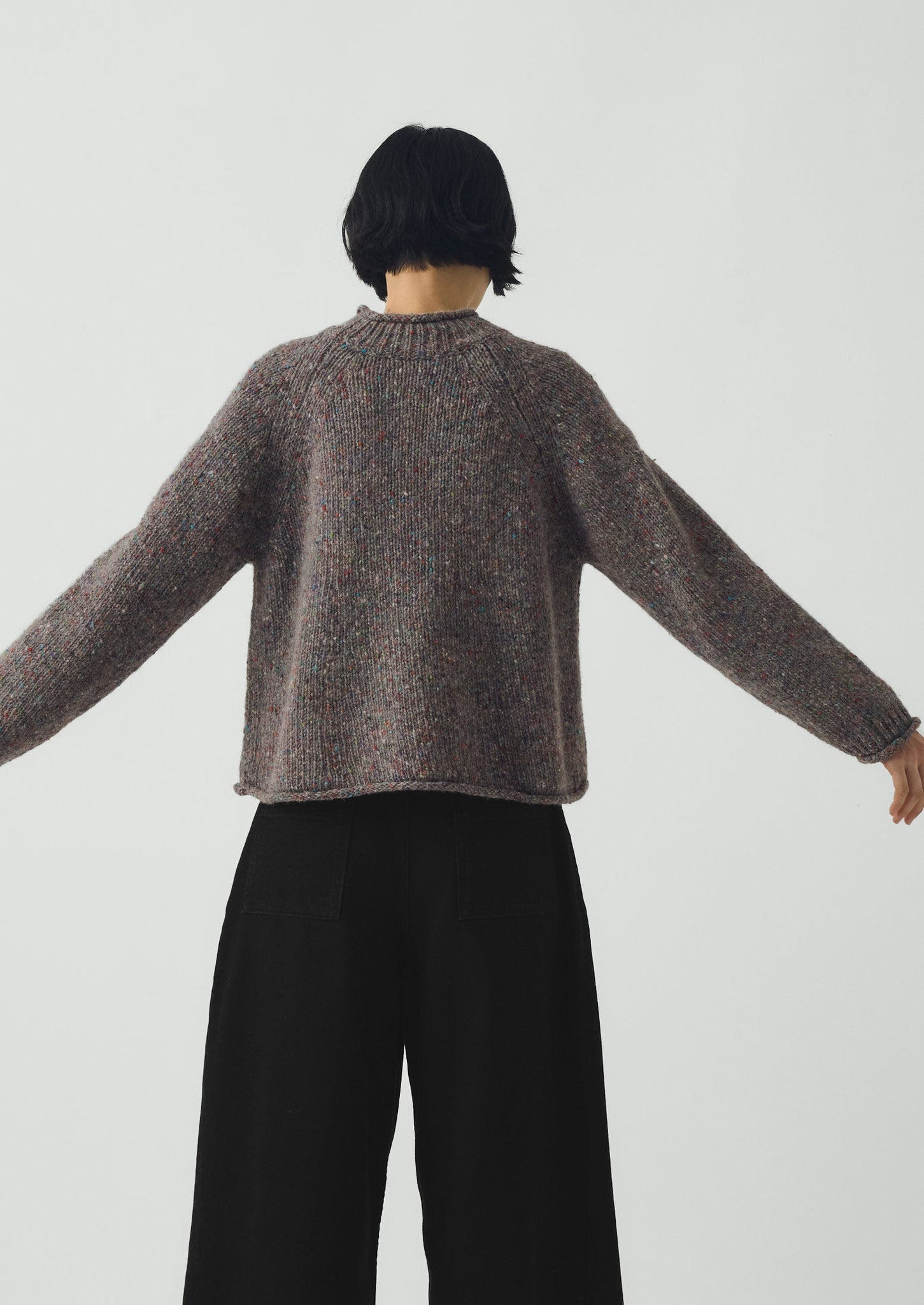 Orla Donegal Wool Sweater | Fossil | TOAST