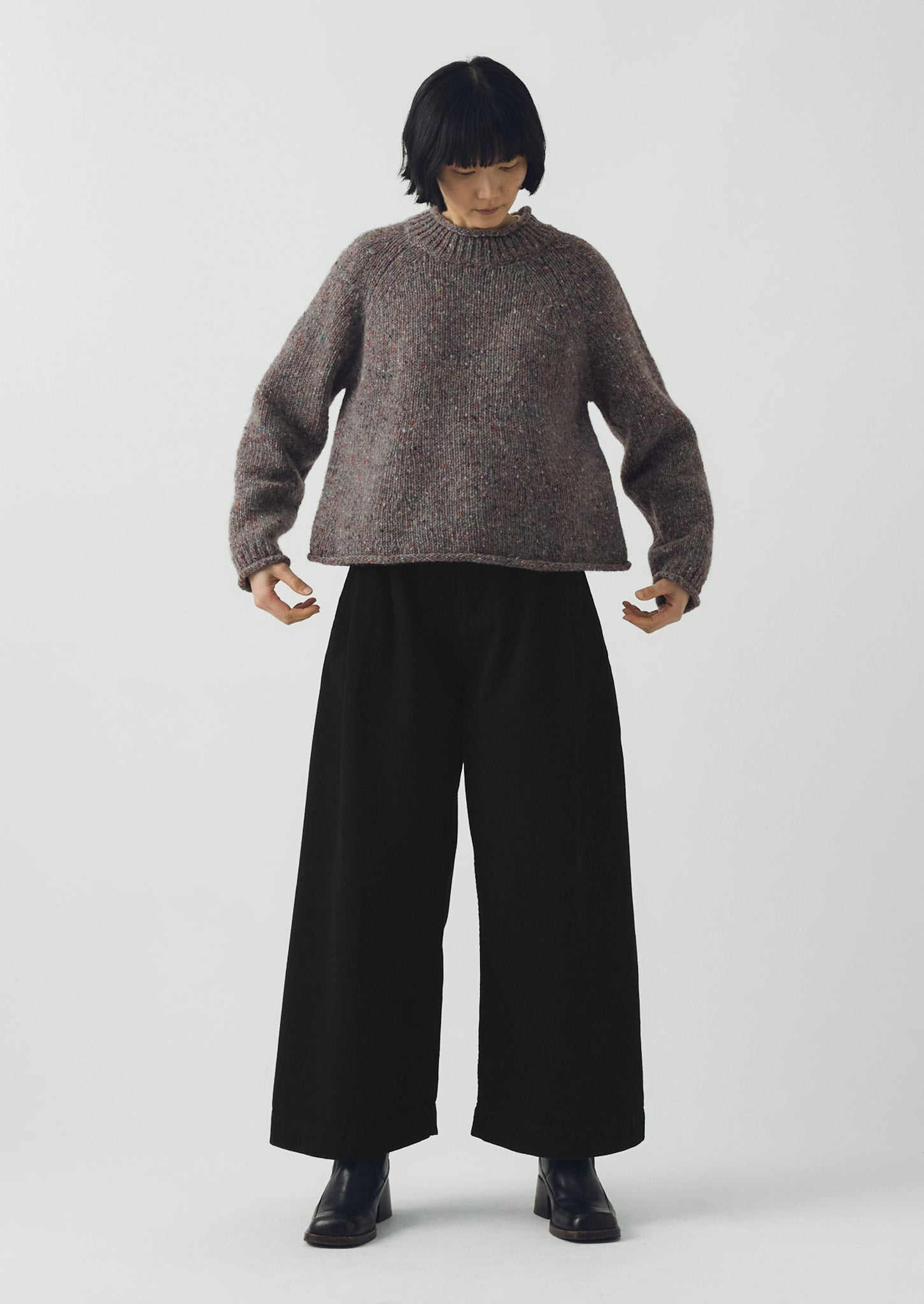 Orla Donegal Wool Sweater | Fossil | TOAST